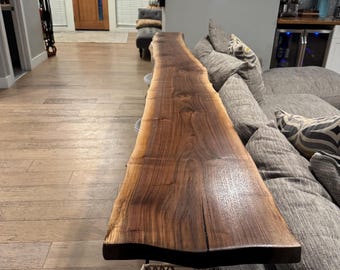 Live Edge Sofa Table - Etsy
