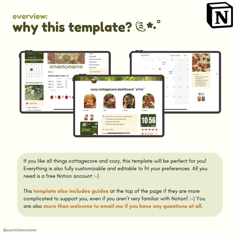 Ultimate Cottagecore Notion Planner 2026: Ultimate Cozy Template ...