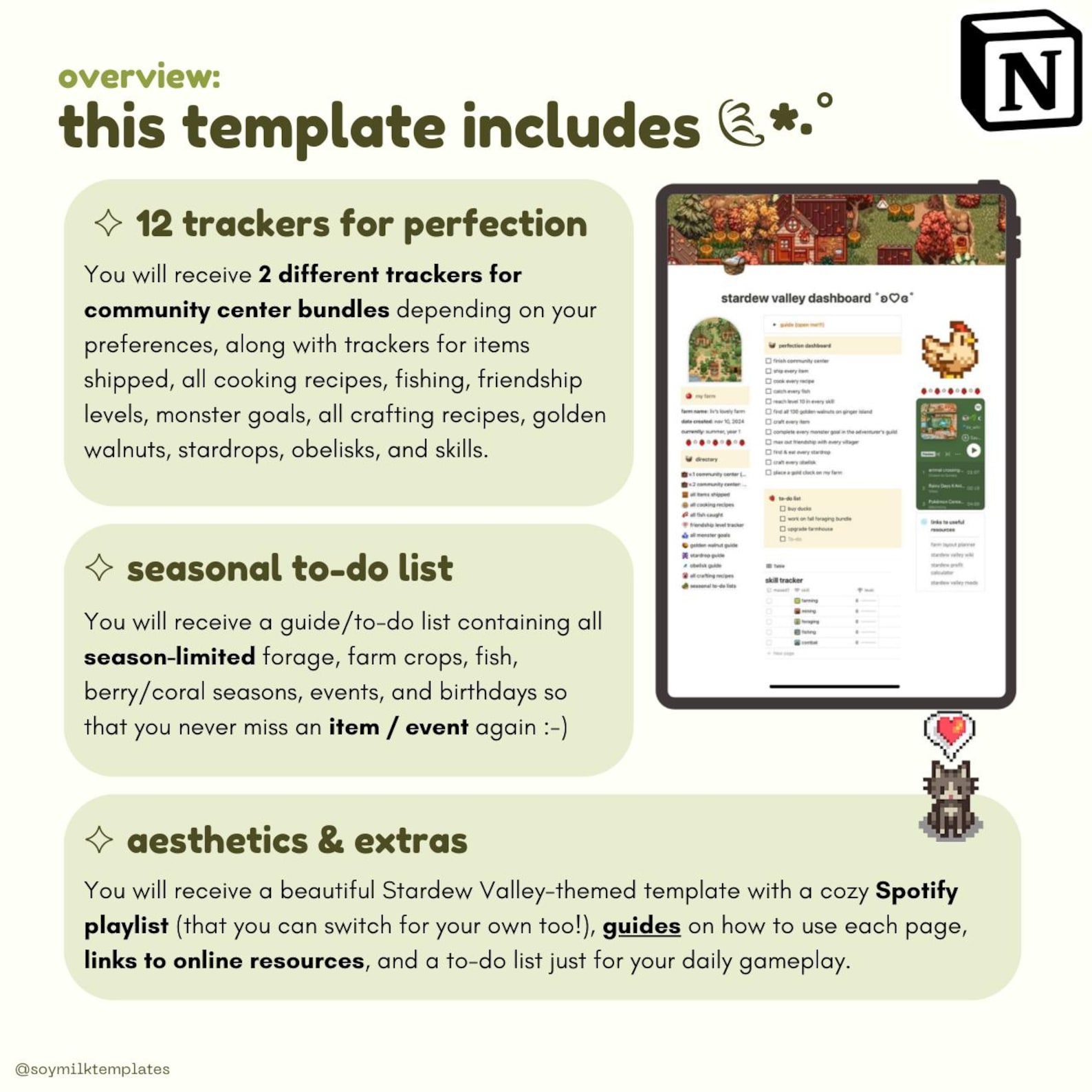 Ultimate Stardew Valley Notion Companion: Track Your Bundles, Recipes ...