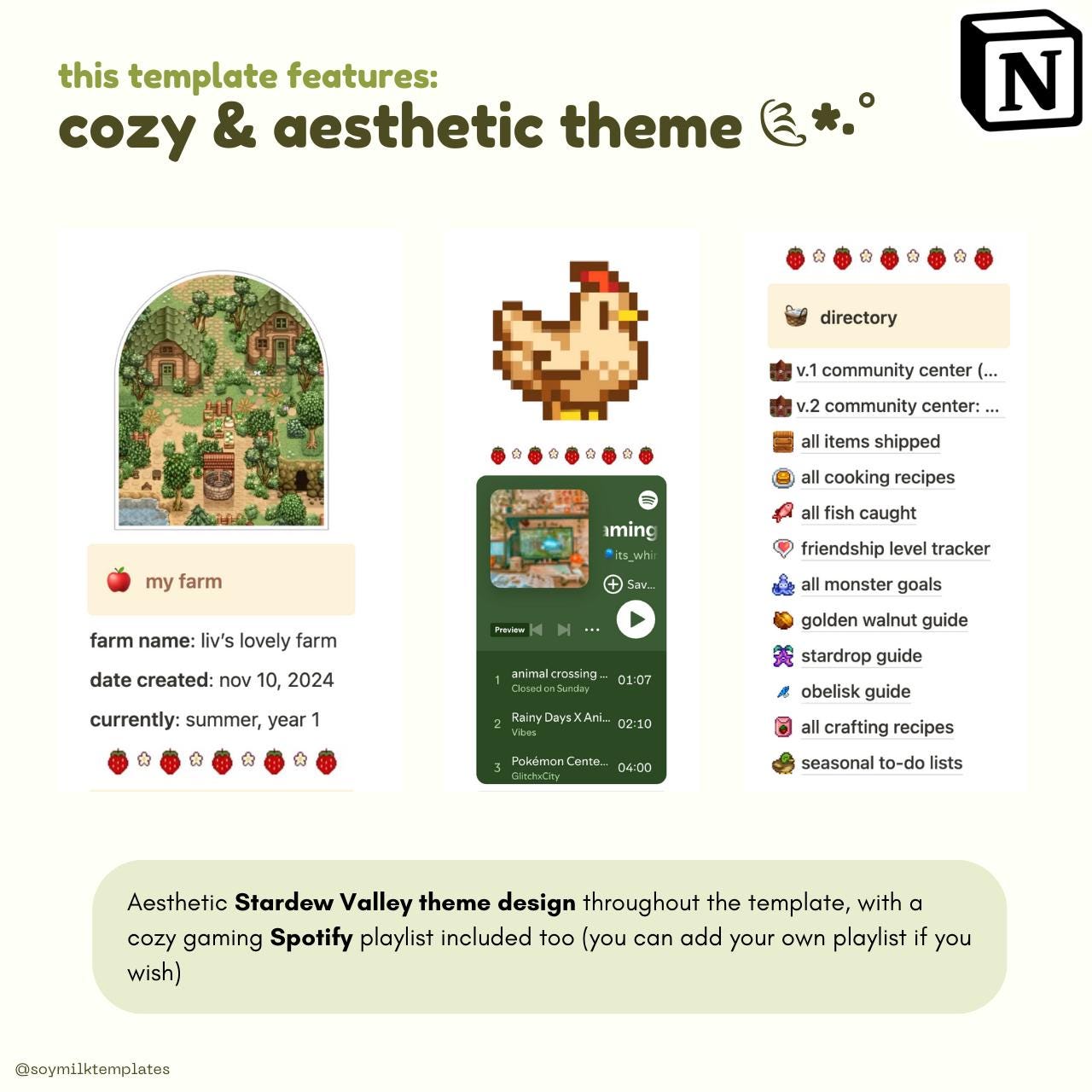 Ultimate Stardew Valley Notion Companion: Track Your Bundles, Recipes ...