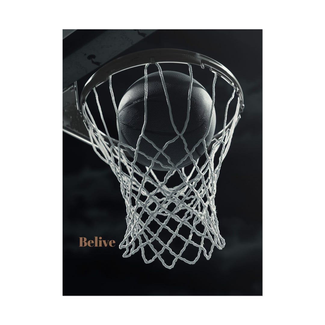 Basketball Hoop Poster | Rolled Posters, Sports Motivational - Etsy