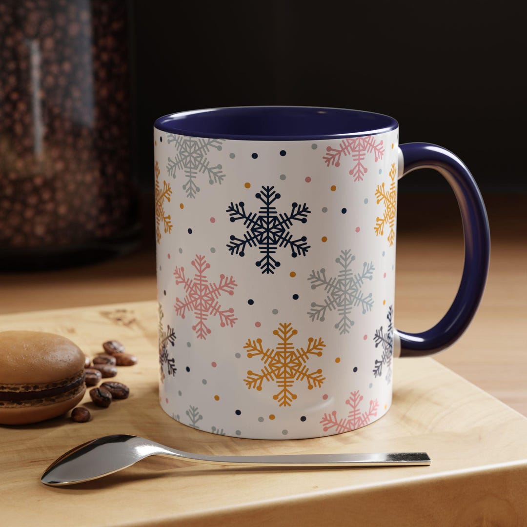Winter Wonderland Snowflake Coffee Mug, Holiday Gift, Cozy Cup, Winter ...