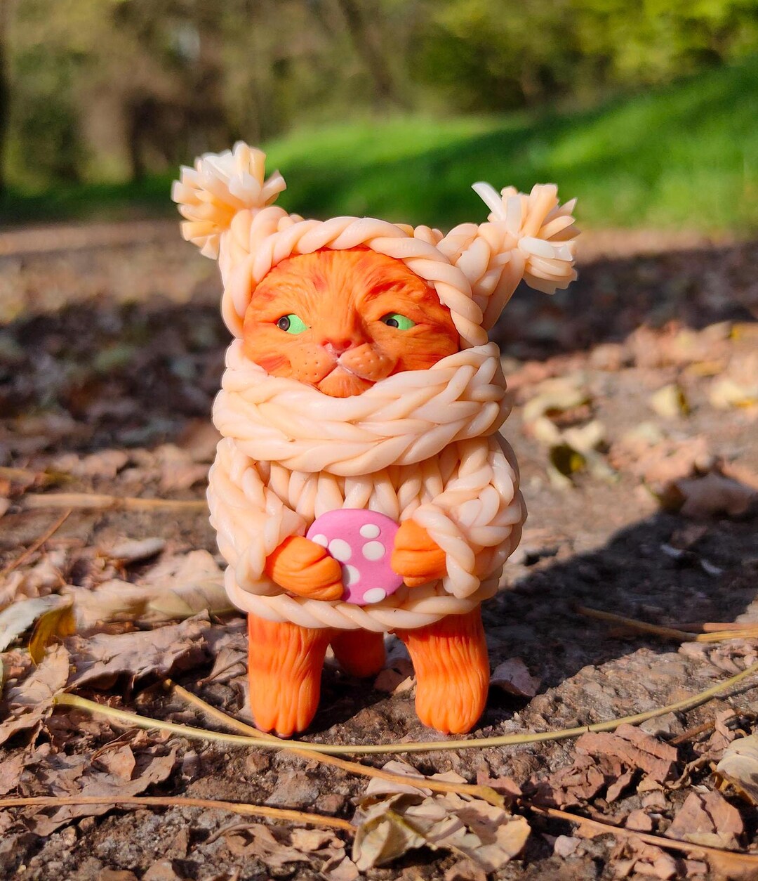 Polymer Clay Cat USB Drive: 16GB Red Kitty Figurine - Etsy