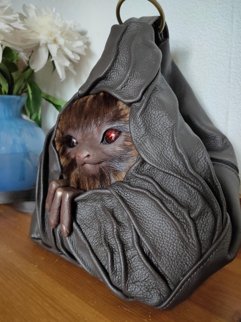 Bag-backpack Transformer Bag Cute Face Bag Fairy-tale Creature Bag ...