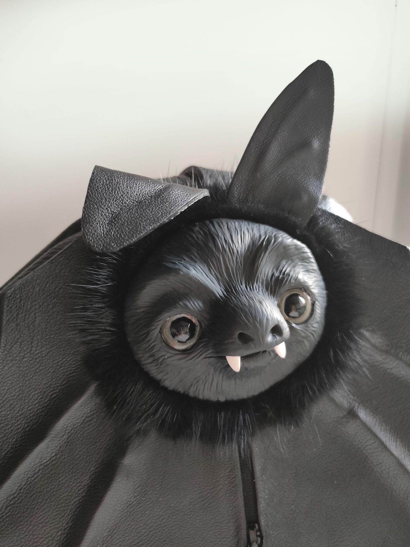 Bat Backpack - Black Backpack - Gothic Bat Backpack - Bat Face Bag ...
