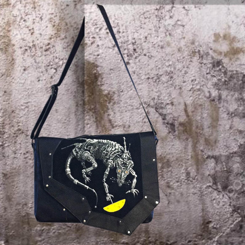 Steampunk Bag - Rat Stainless Steel Bag - Style Steampunk - Black Rat ...