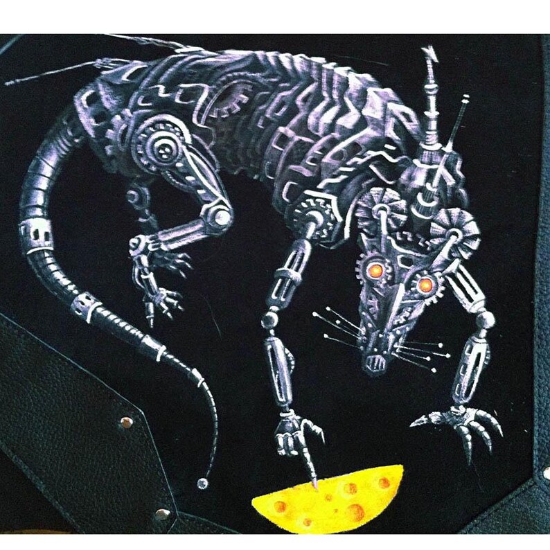 Steampunk Bag - Rat Stainless Steel Bag - Style Steampunk - Black Rat ...