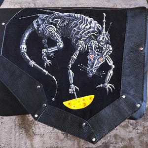 Steampunk Bag - Rat Stainless Steel Bag - Style Steampunk - Black Rat ...