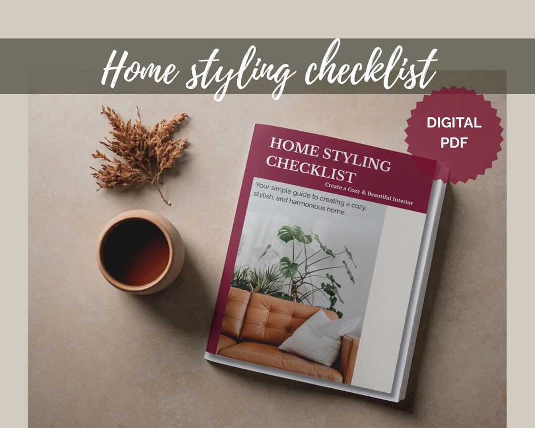 Home Interior Checklist PDF – Printable Room-by-room Guide for Styling ...