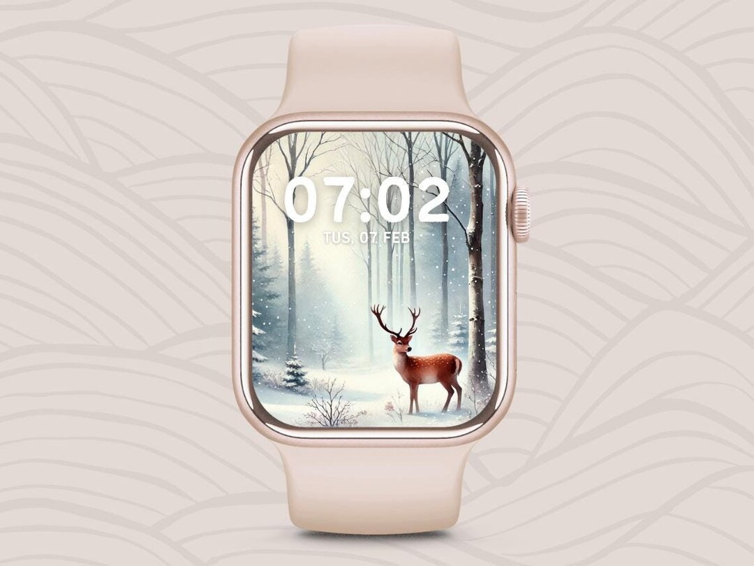 Winter Landscape Apple Watch Wallpaper, Natural Forest Wallpaper ...