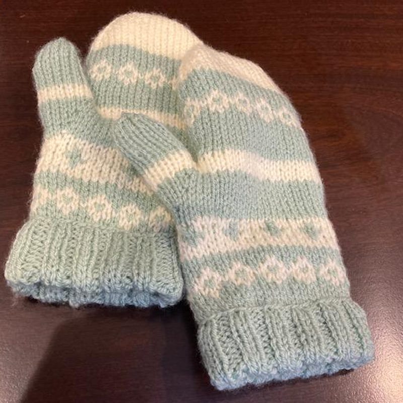 Fair Isle Mittens - Etsy