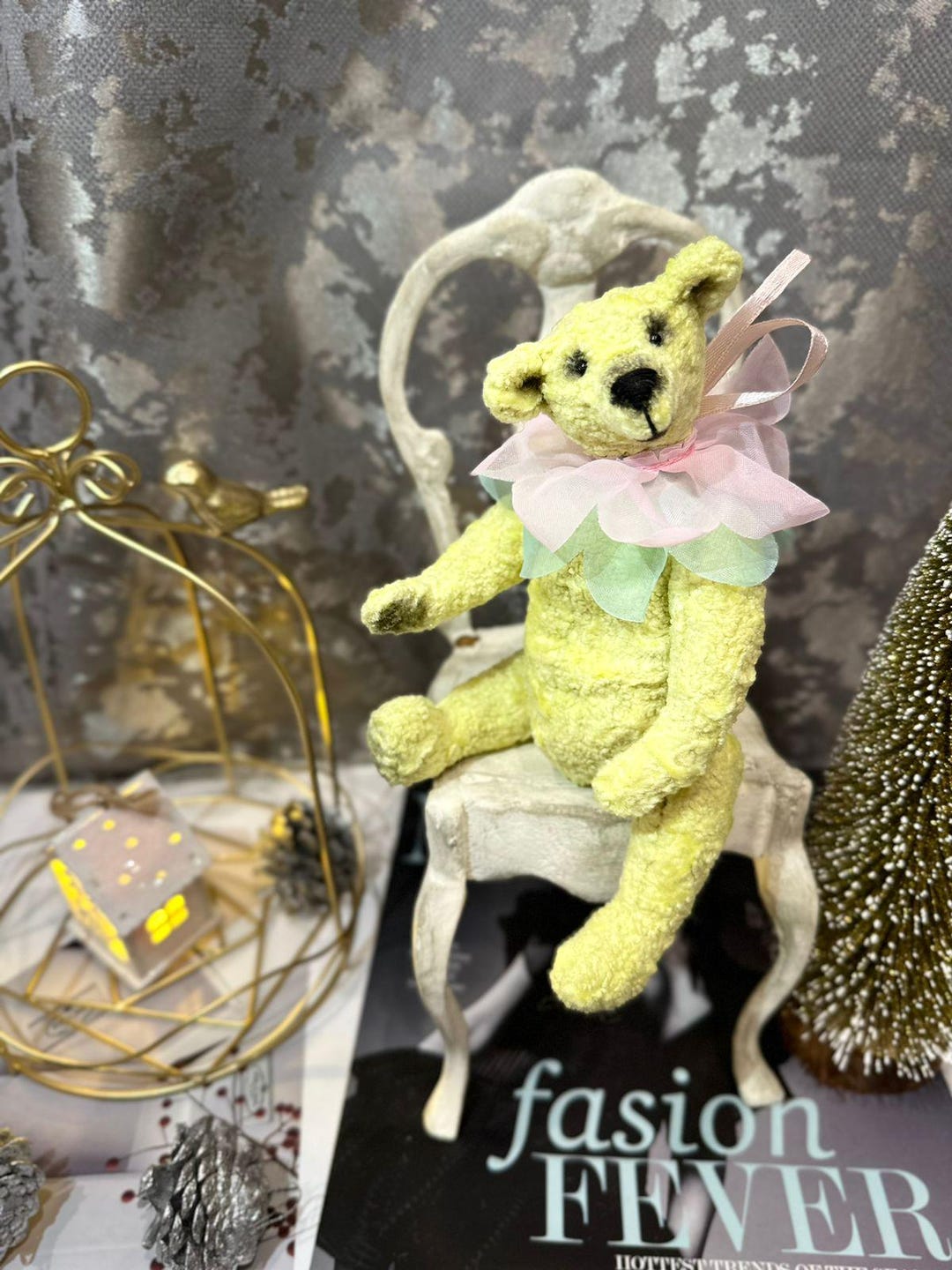 Handmade Teddy Bear Mr. Smile - Etsy