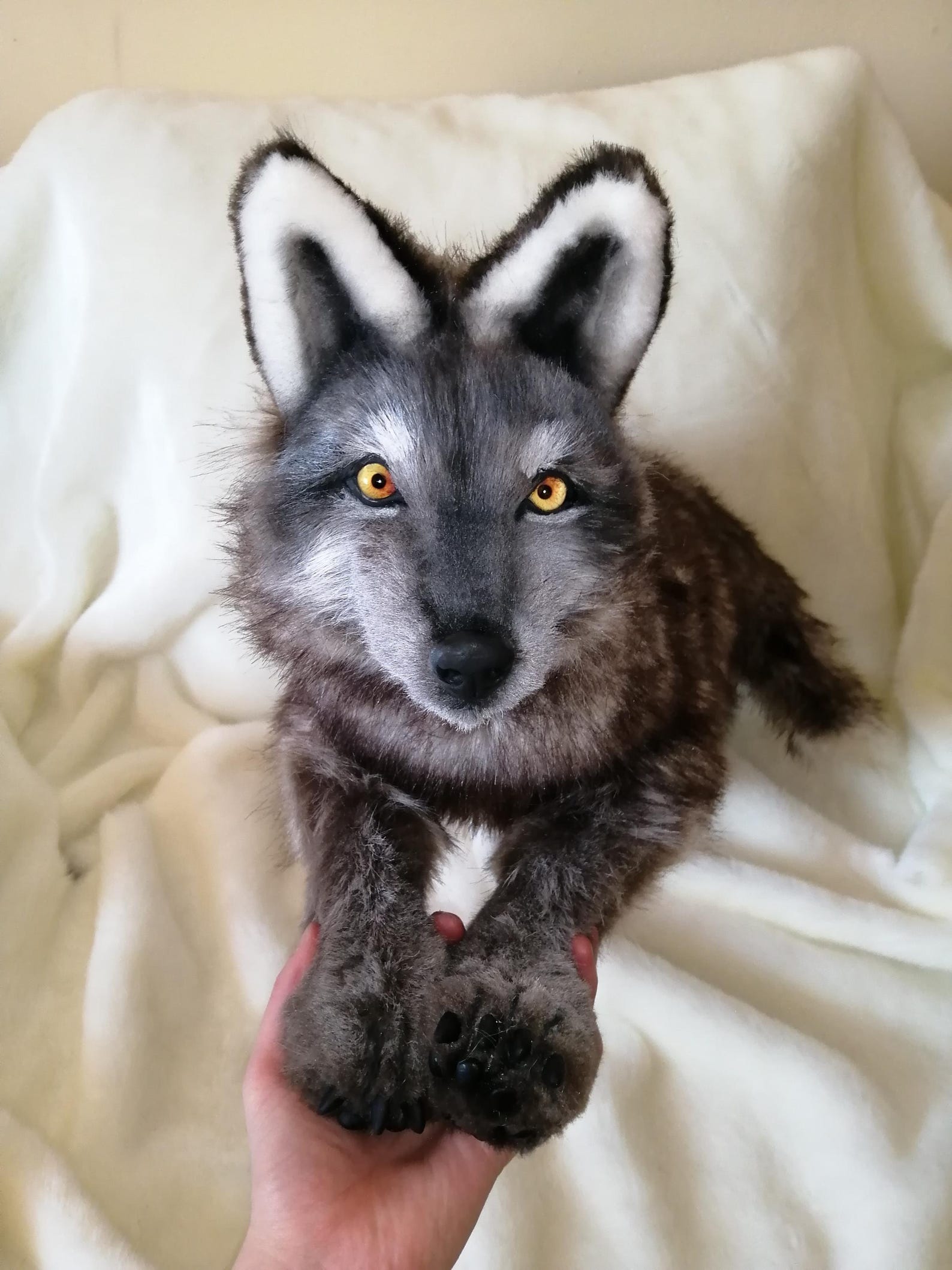 Custom Realistic Wolf Plush. Art Doll Animal. Pose Wolf. Wolf Art Doll ...