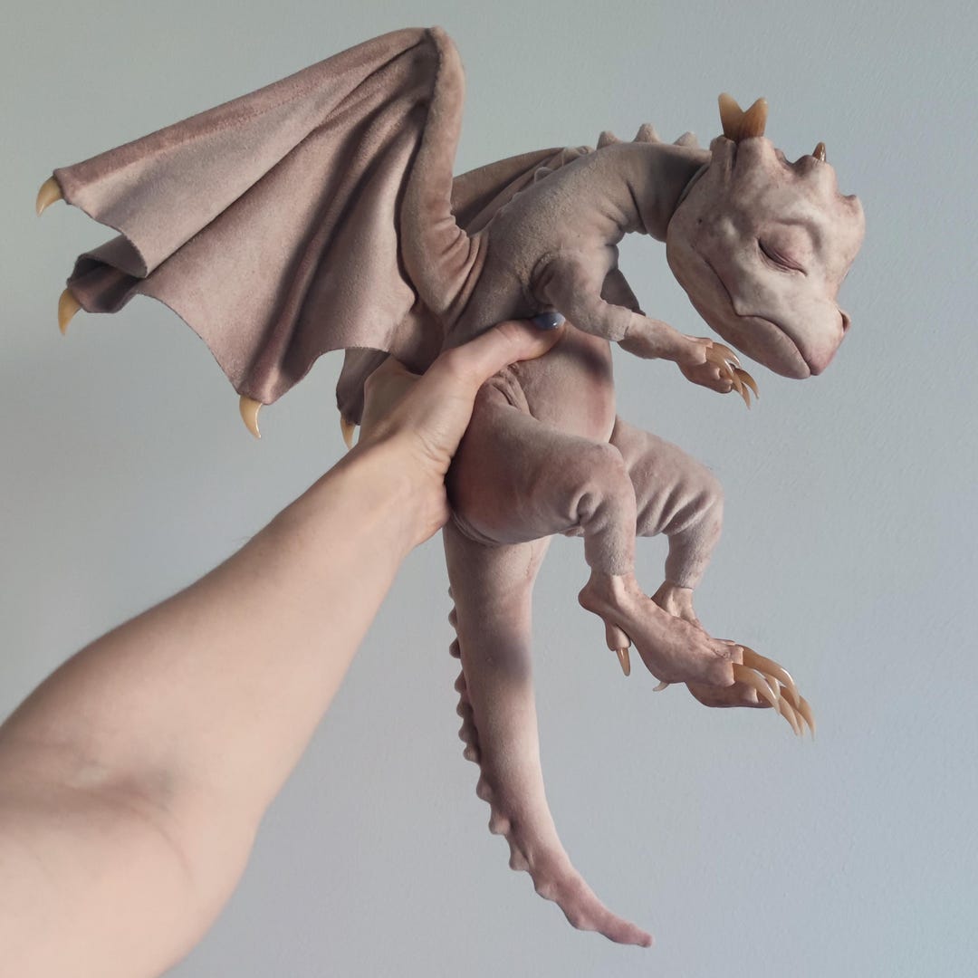 Beige Dragon - Etsy