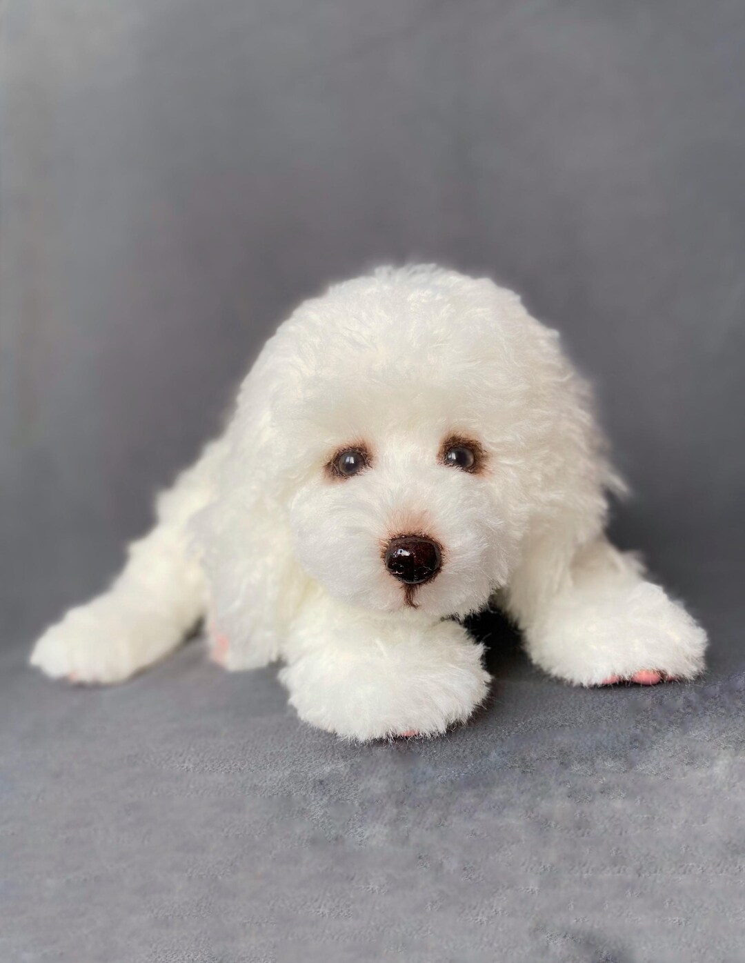 MADE TO ORDER White Poodle Realistic Toy - Etsy