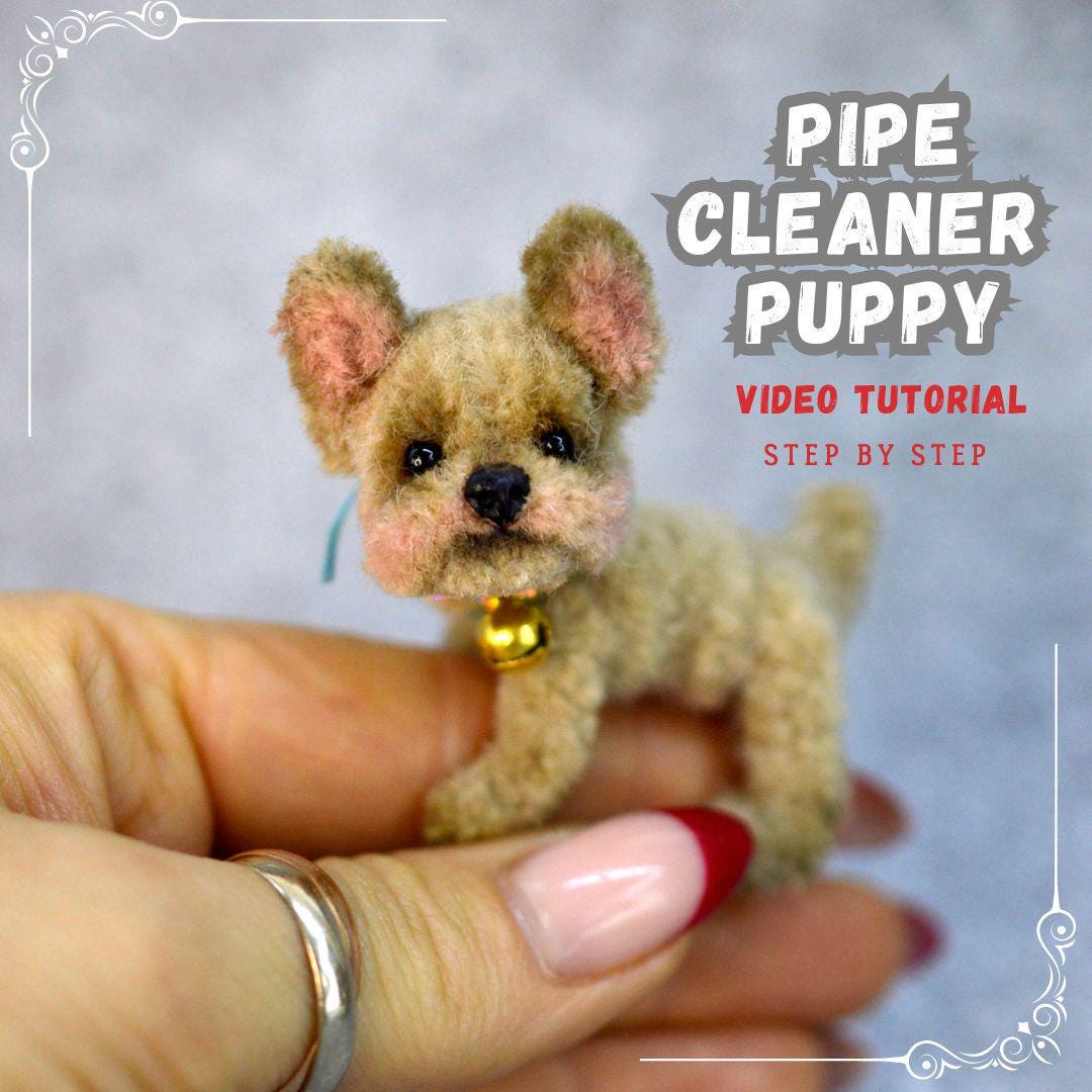 Miniature Pipe Cleaner Dogs and Puppies Video Tutorial - Let's Make ...