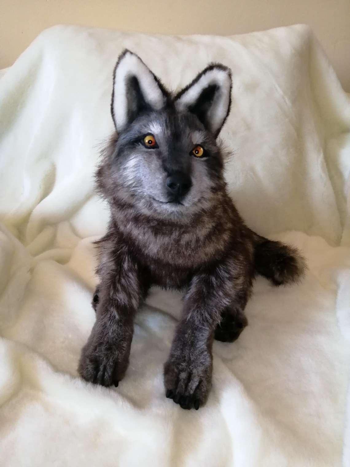 Custom Realistic Wolf Plush. Art Doll Animal. Pose Wolf. Wolf Art Doll ...