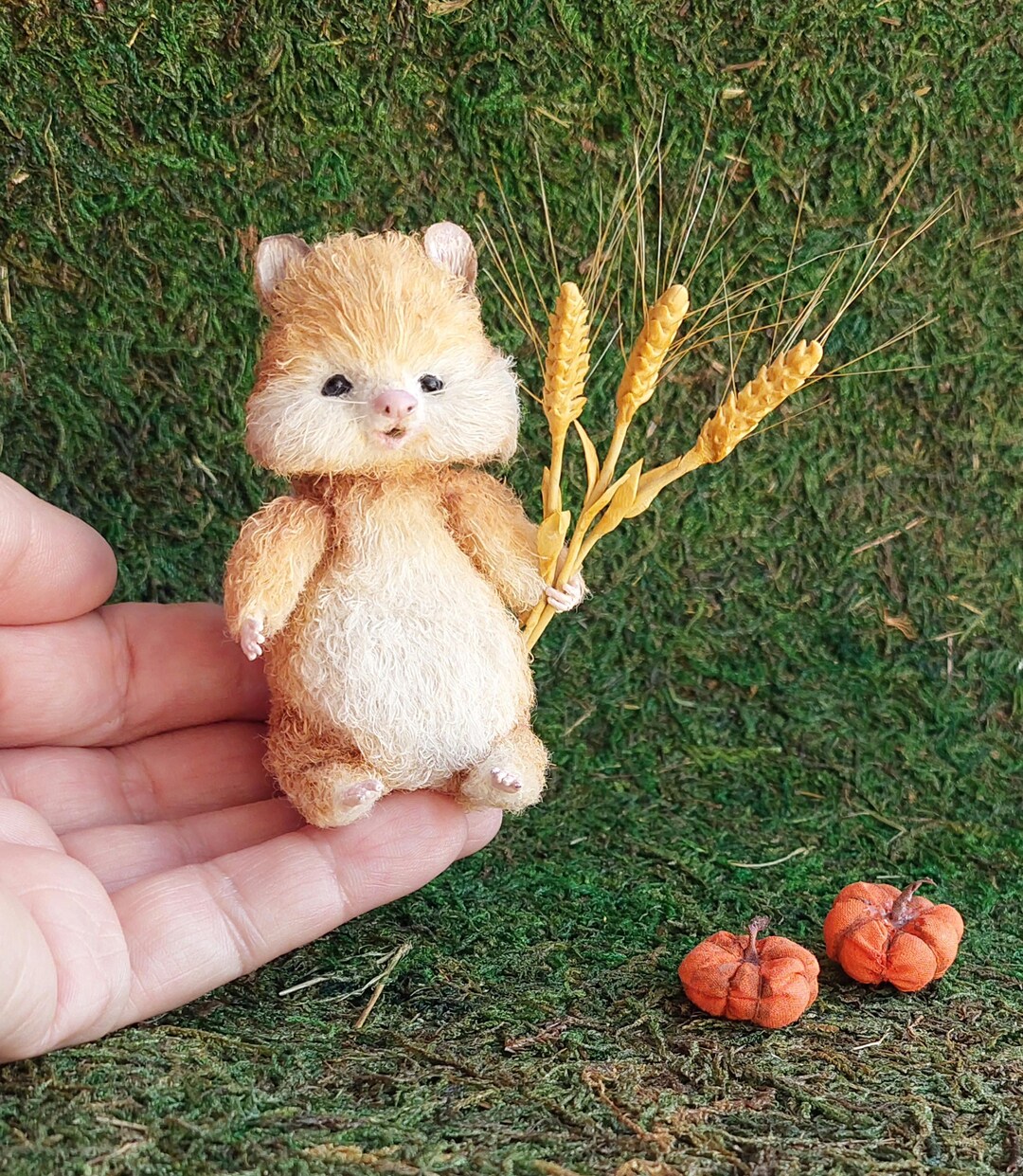 Miniature Realistic Toy Hamster 6.5 Cm - Etsy