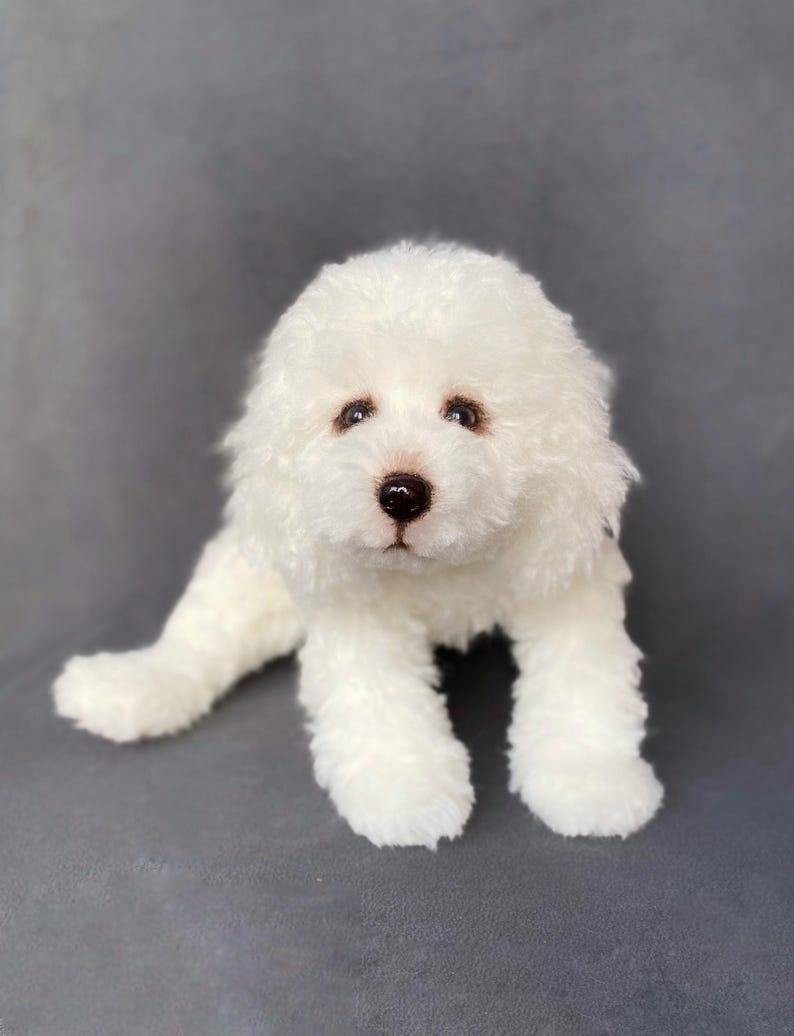MADE TO ORDER White Poodle Realistic Toy - Etsy