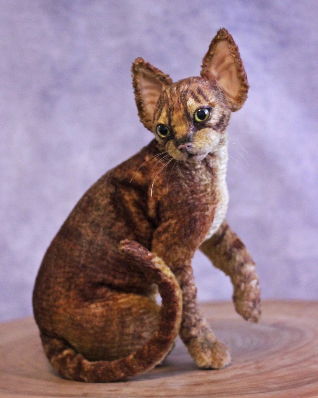 Devon Rex Cat Replica, Realistic Plush, Pet Portrait, Custom Pet, OOAK ...