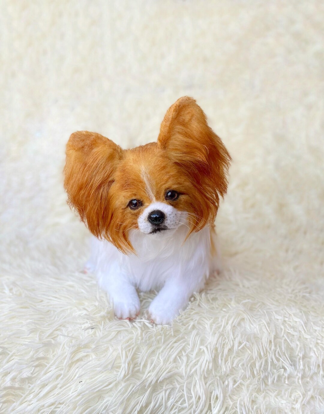 MADE TO ORDER Papillon Dog Puppy Realistic Toy - Etsy