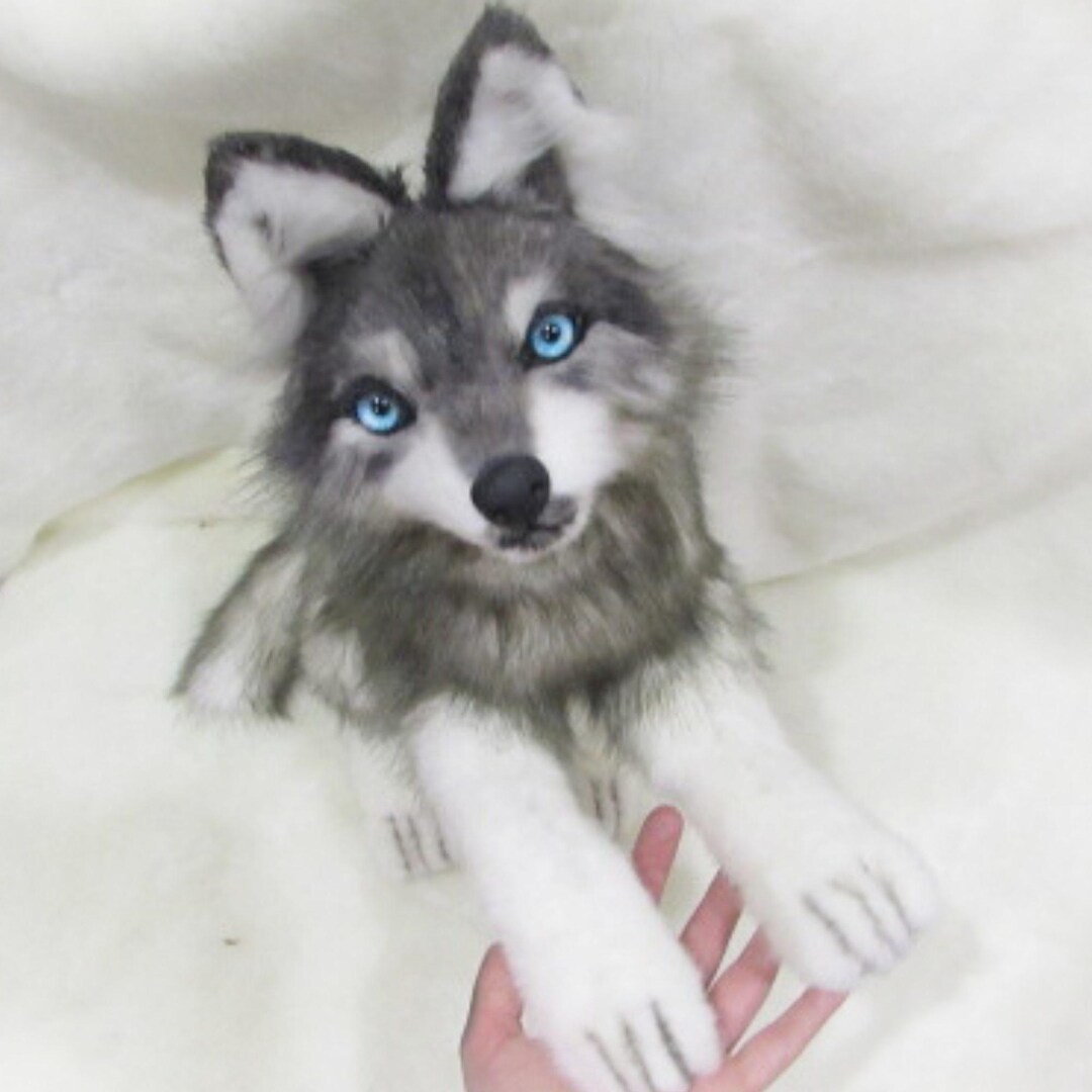 Custom Realistic Wolf Plush. Art Doll Animal. Pose Wolf. Wolf Art Doll ...