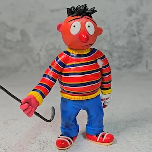 Ernie Sesame Street, FNF Mod Broken Strings, Polymer Clay Figurine ...