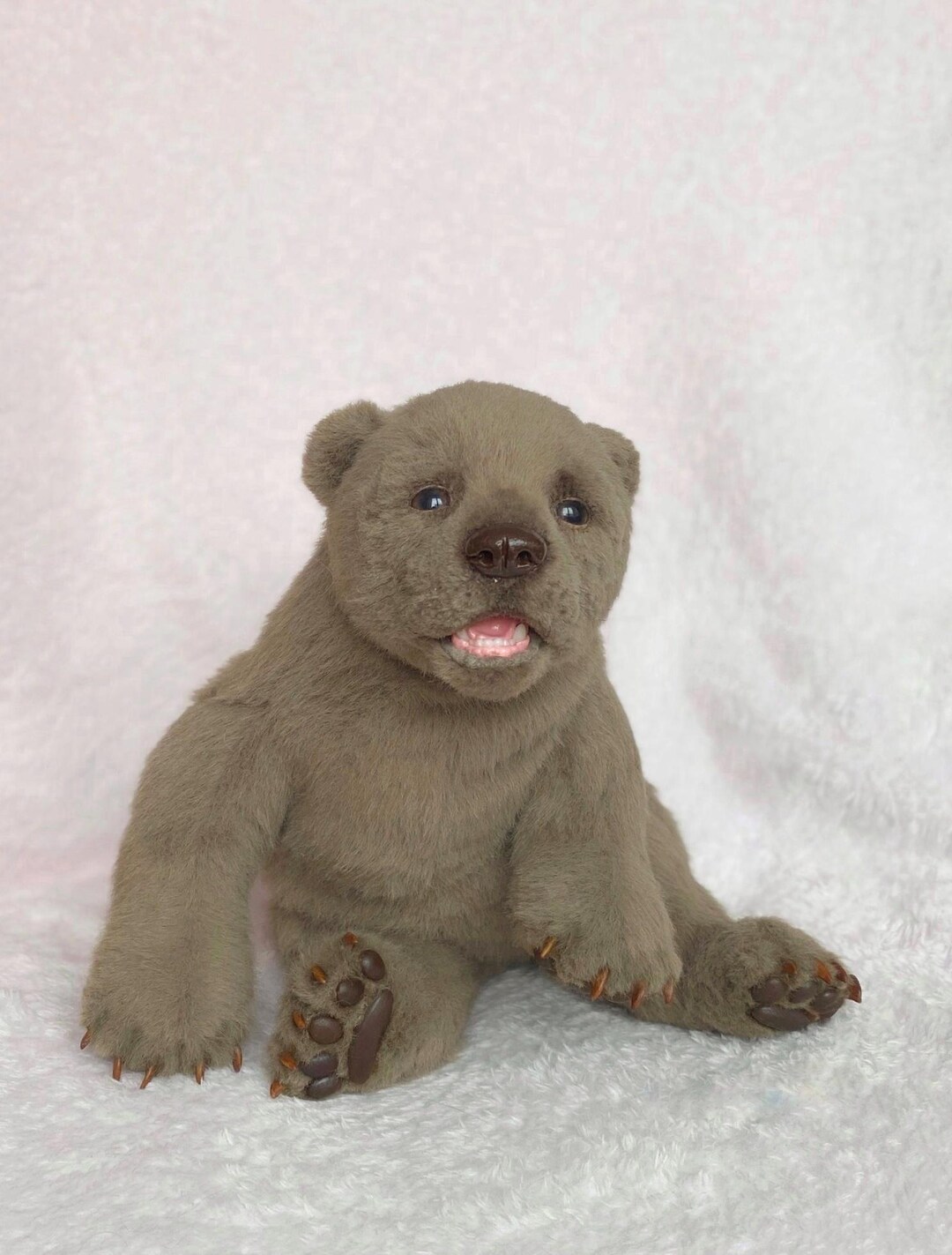 Brown Bear Realistic Toy - Etsy