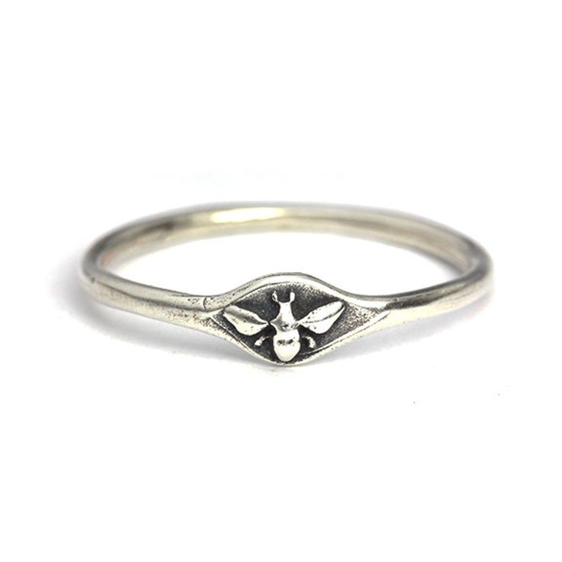 Handmade Small Bee Ring Bee Signet Ring Nature Jewelry - Etsy