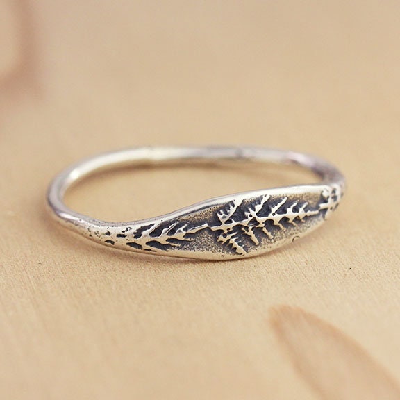 Handmade Fern Rings Botanical Ring Wildflower Ring Nature - Etsy