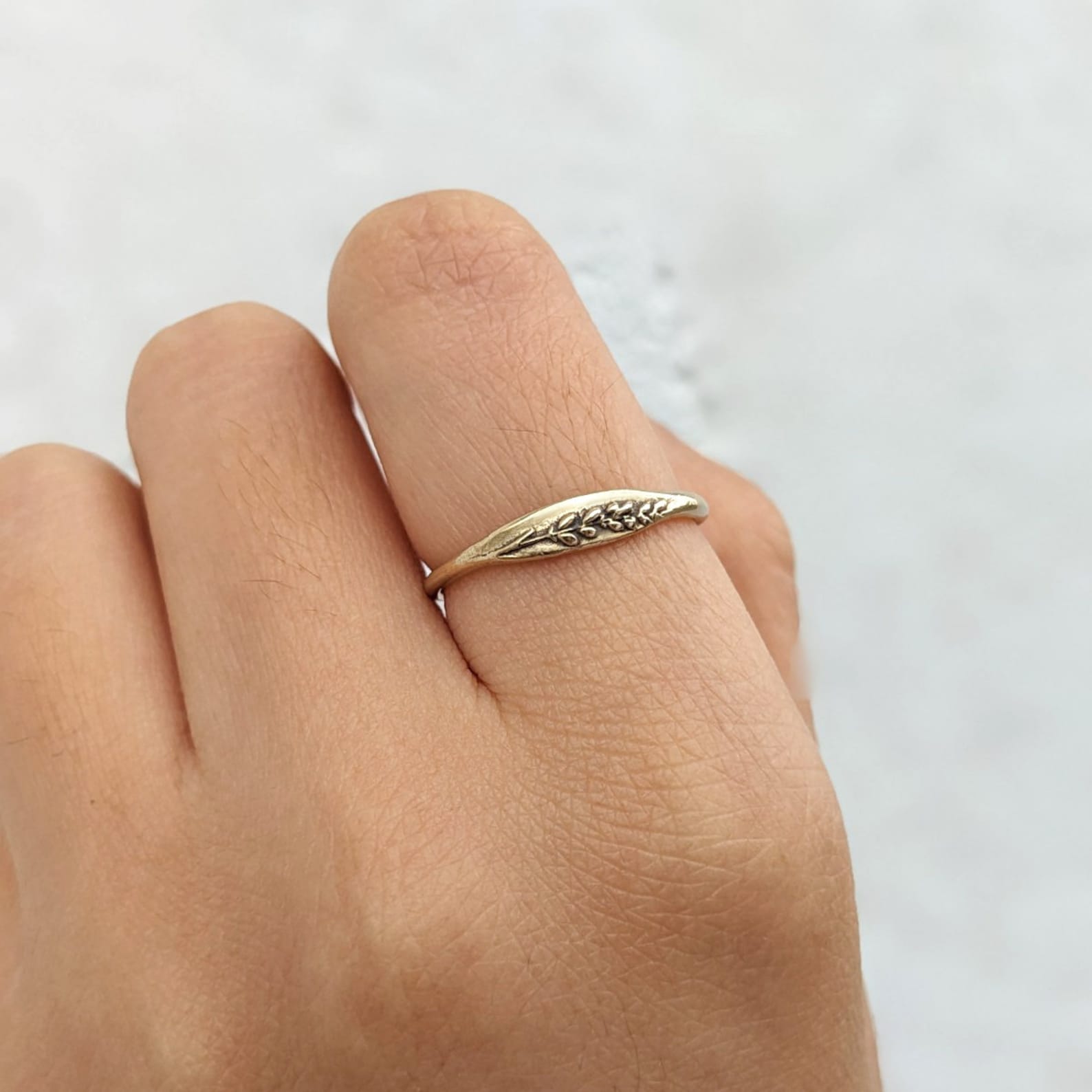 Handmade Lavender Ring, Botanical Ring, Wildflower Ring, Nature Jewelry ...