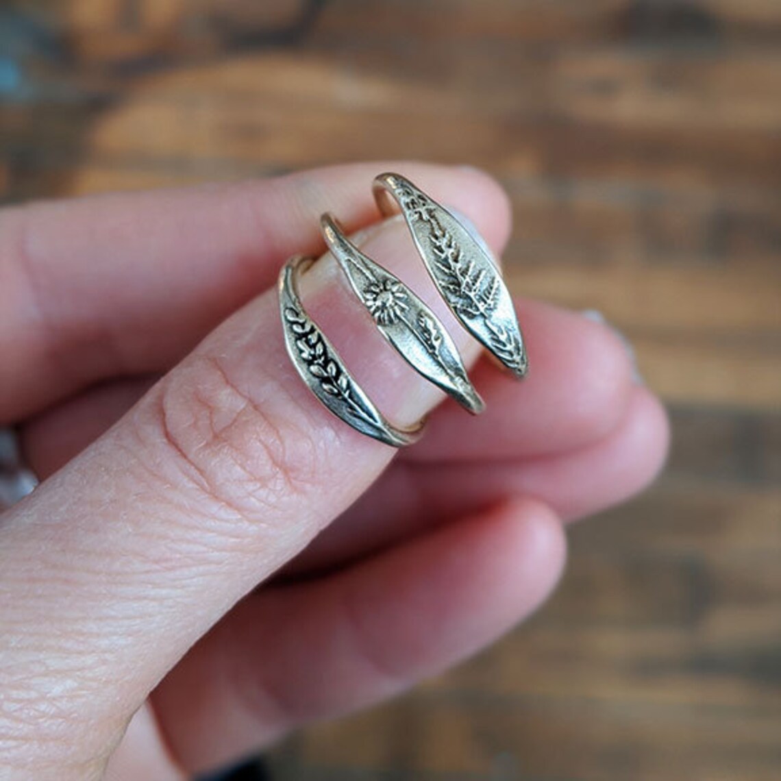 Handmade Fern Rings Botanical Ring Wildflower Ring Nature - Etsy