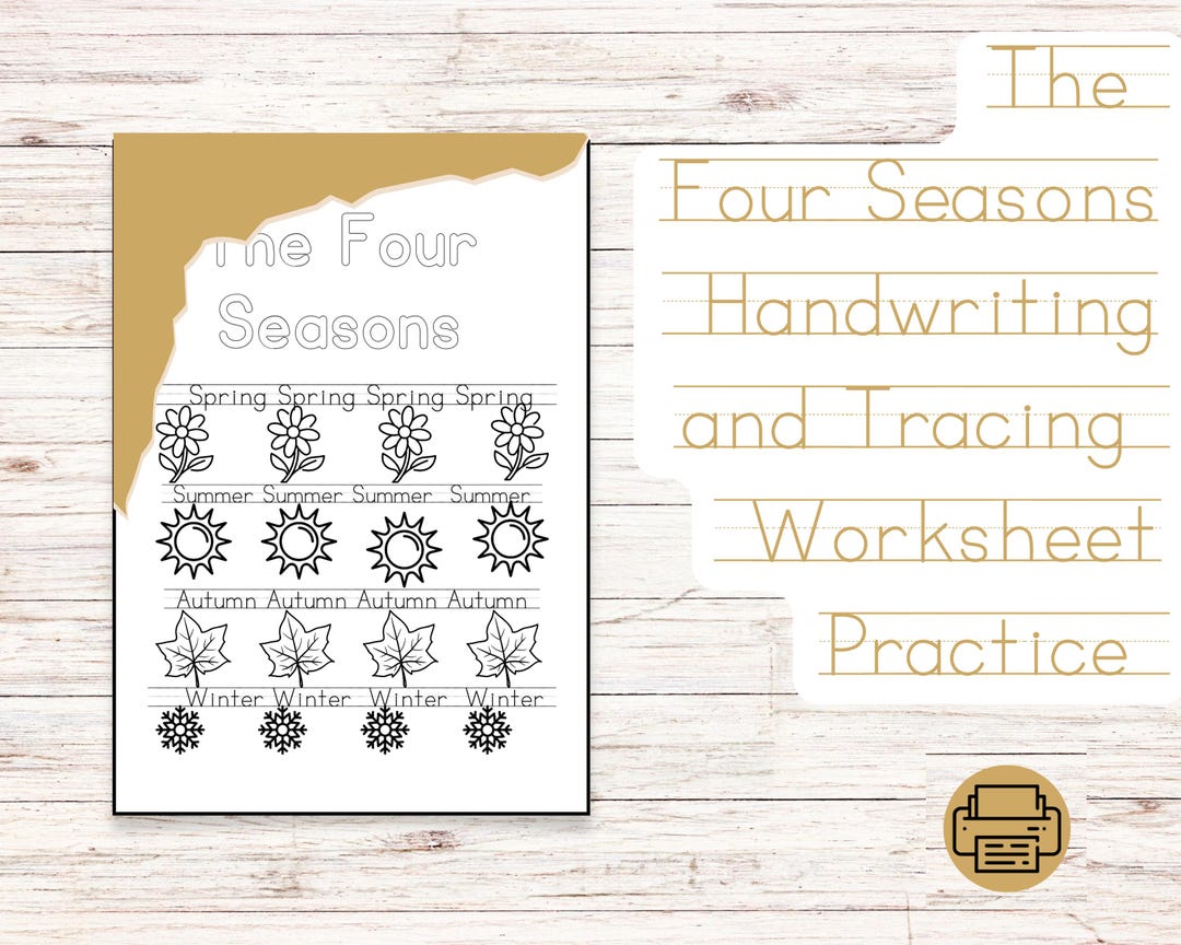 Seasons Worksheets for Preschool Kindergarten Printable Classroom ...
