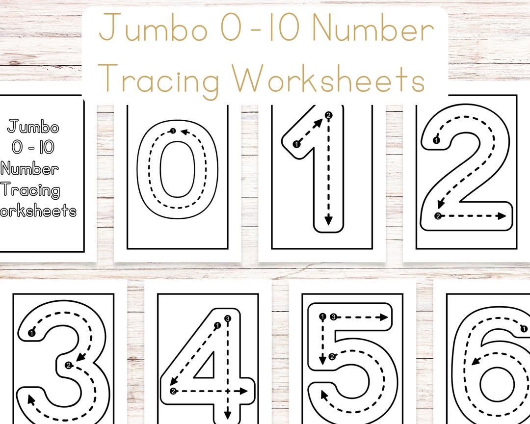 Number Tracing Worksheets Preschool Kindergarten Worksheets Printable ...