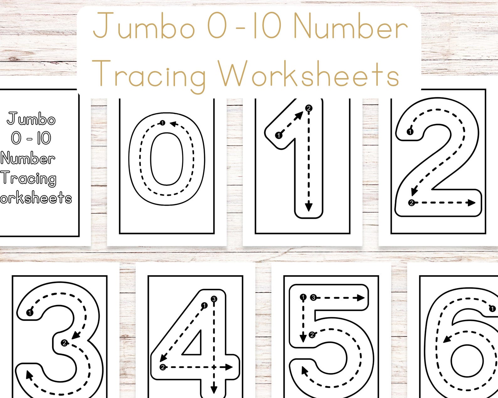 Number Tracing Worksheets Preschool Kindergarten Worksheets Printable ...