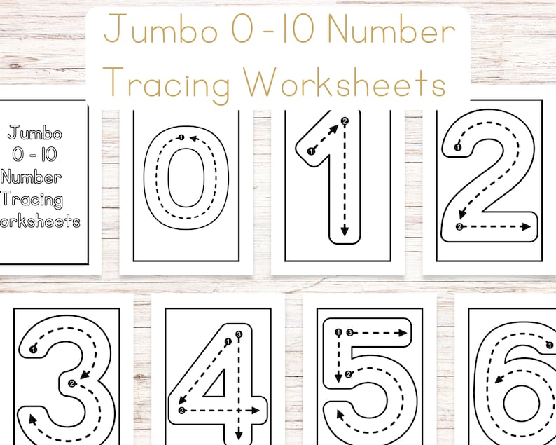 Number Tracing Worksheets Preschool Kindergarten Worksheets Printable ...