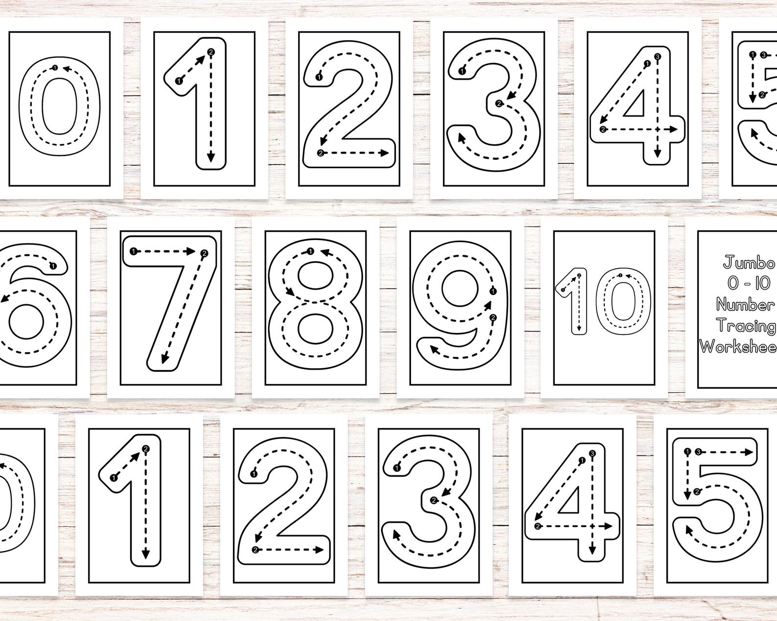 Number Tracing Worksheets Preschool Kindergarten Worksheets Printable ...