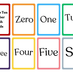 Number Flash Cards Bundle, Preschool Counting, Montessori Learning ...