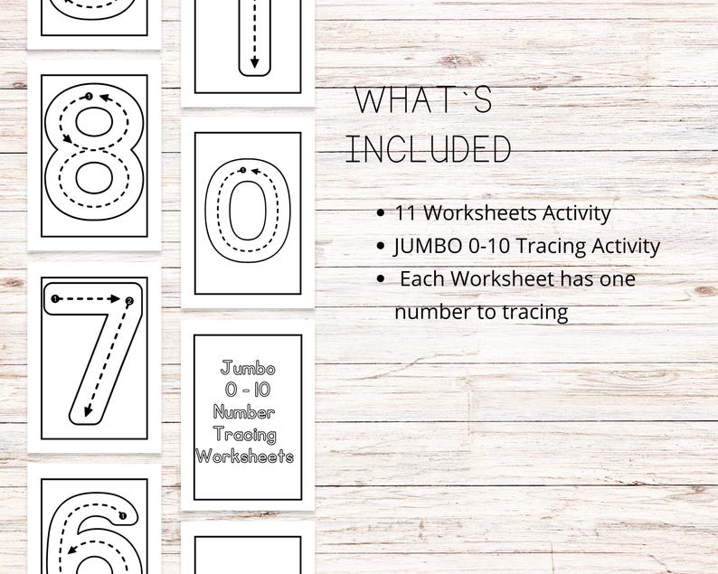 Number Tracing Worksheets Preschool Kindergarten Worksheets Printable ...