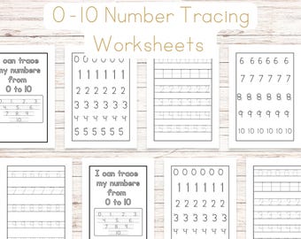 Number Tracing Worksheets Preschool Kindergarten Worksheets Printable ...