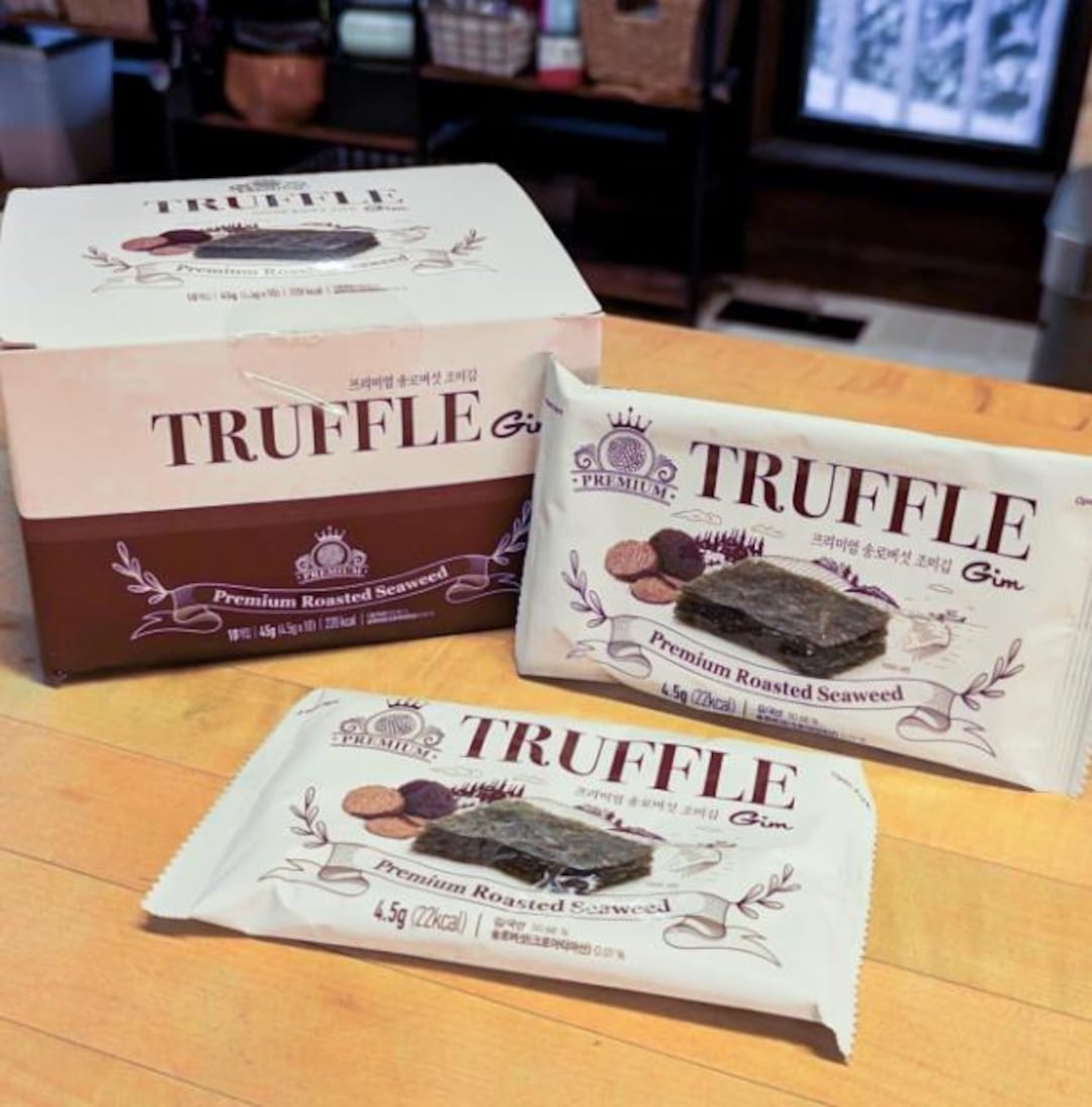 Truffle GIM: Korean Black Truffle Premium Roasted Seaweed Snacks | Low ...