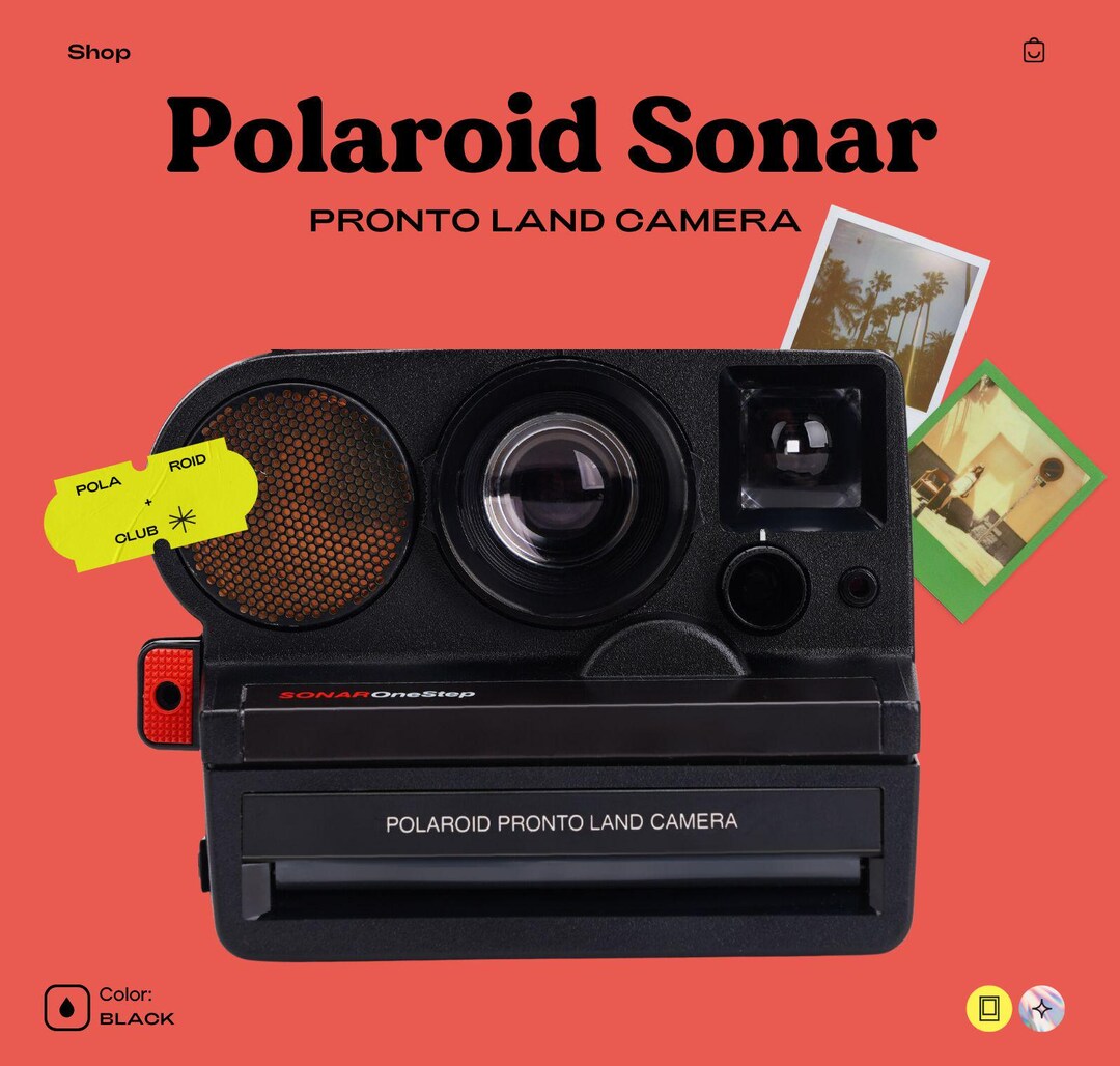 Polaroid Sonar Pronto Land Camera - Vintage Instant Camera With Sonar ...