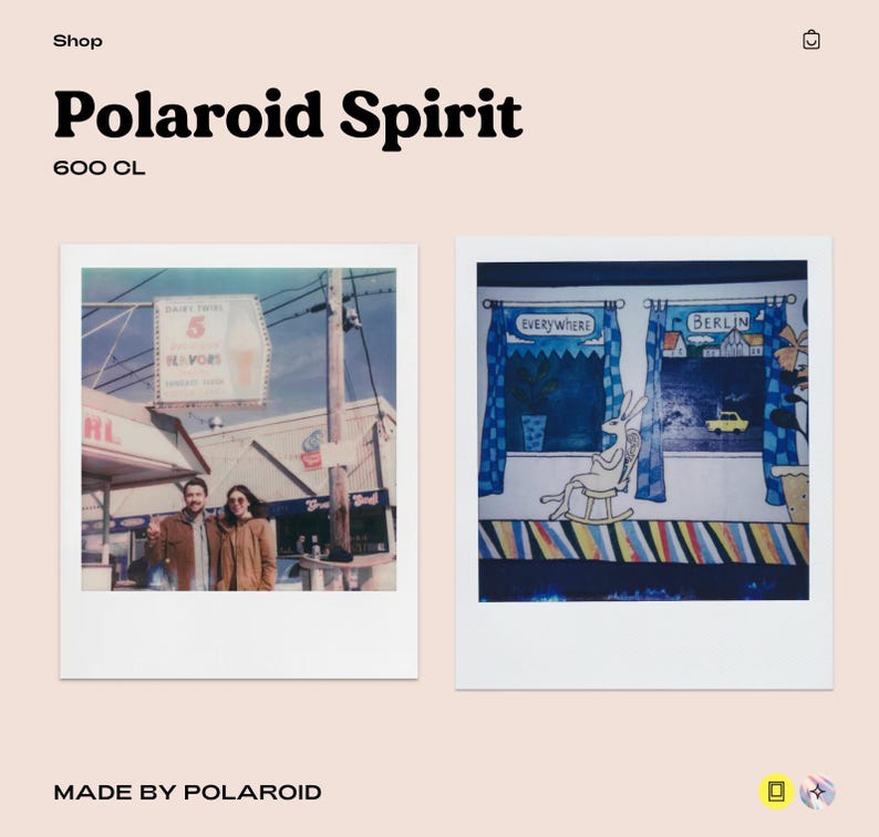 Vintage Polaroid 600 Cl Spirit Instant Film Camera | 90s Rainbow Retro ...