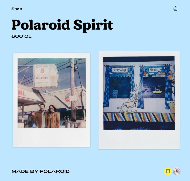 Vintage Polaroid 600 Cl Spirit Instant Film Camera | 90s Rainbow Retro ...