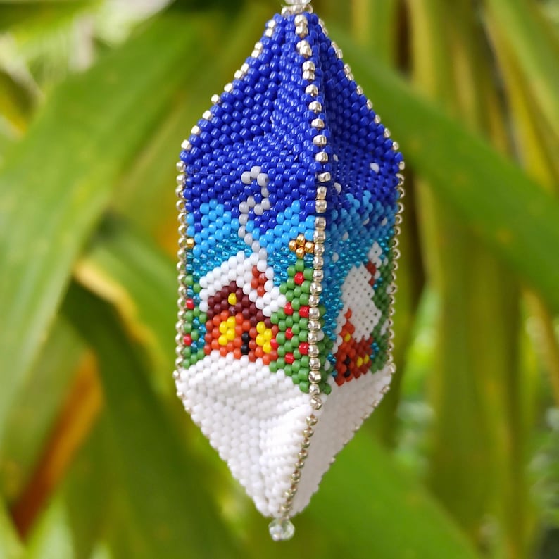 PDF Tutorial: Winter Cottage Lantern – Beaded Ornament Pattern & Beading Instructions - Etsy