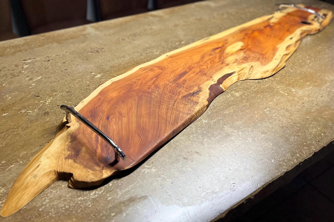 Stunning Feature Presentation Board With Chrome Bamboo Handles - Etsy