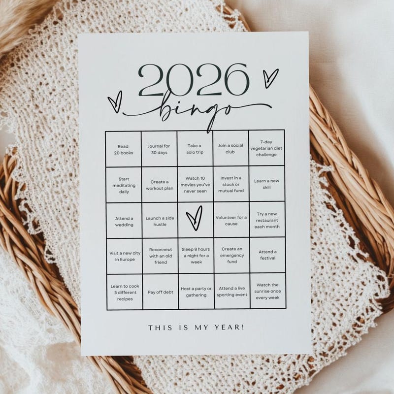 Family Goals 2026 Printable - Etsy