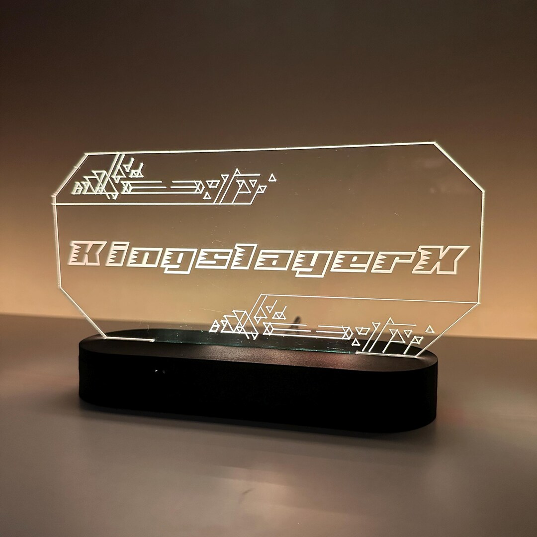 Customizable Gaming RGB LED Light W/remote Control, Gamer Tag LED Light ...