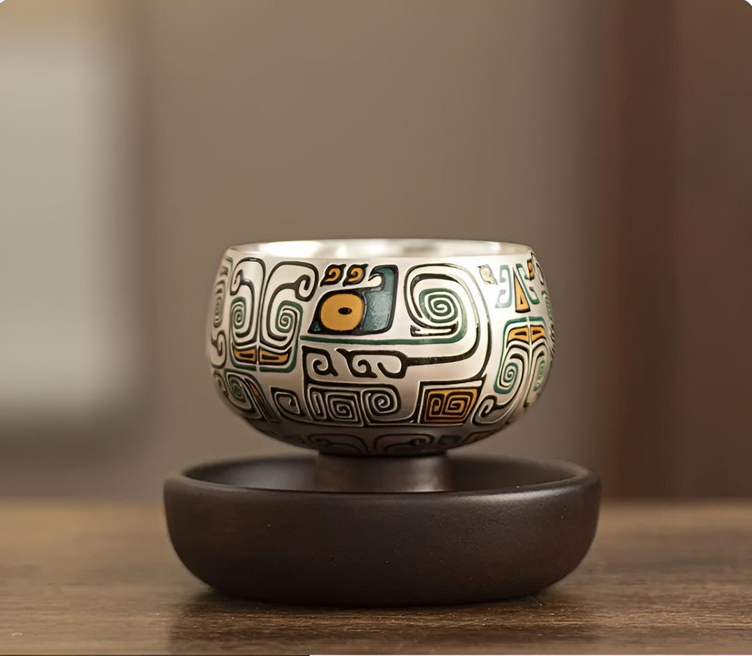 Silver Rotating Labyrinth Tea Cup - Etsy