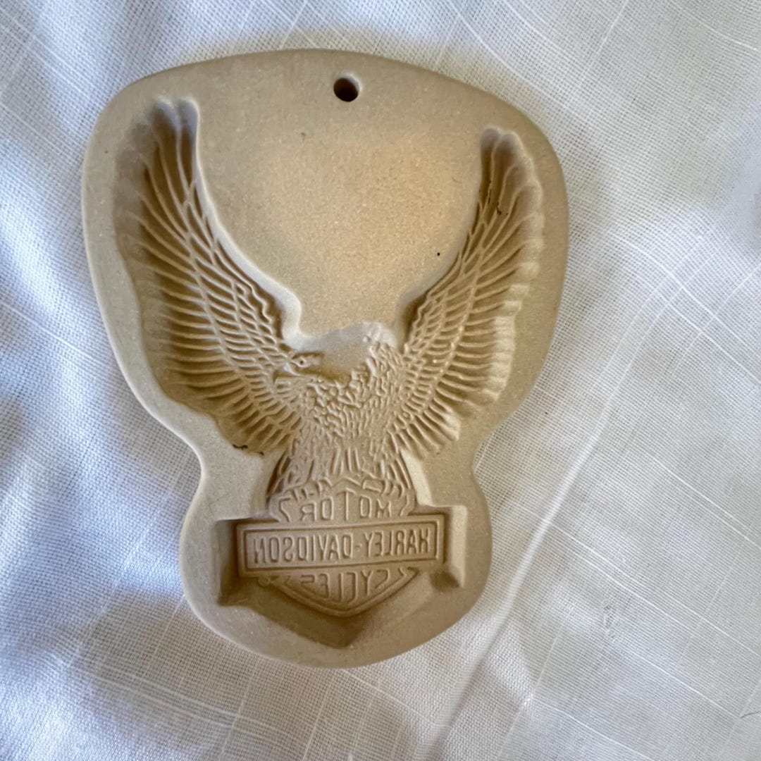 Vintage 1992 Harley-davidson Eagle Plaque Mold, USA Made Biker Wall Art ...